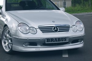 2002 - 2008 MERCEDES C230 KOMPRESSOR BRABUS STYLE FRONT LIP KIT COUPE ...