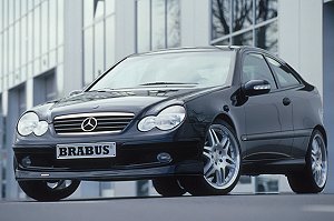 2002 - 2008 MERCEDES C230 KOMPRESSOR BRABUS STYLE FRONT LIP KIT COUPE ...