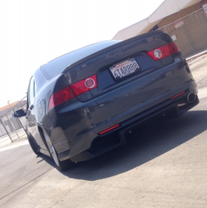 2004 2005 2006 2007 2008 ACURA TSX JS RACING STYLE REAR DIFFUSER KIT S ...